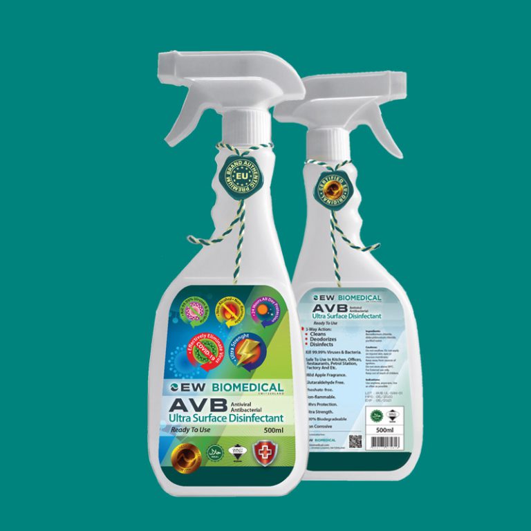 Antiviral Antibacterial Ultra Surface Disinfectant (500ml) – EW Biomedical